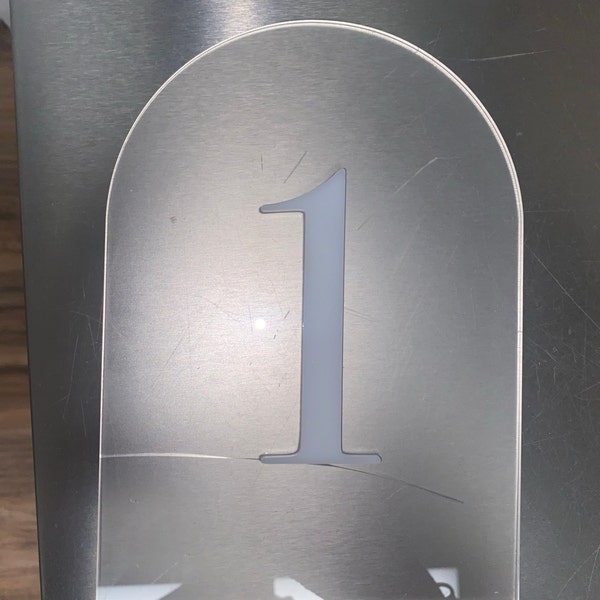 Acrylic Table Number With 3D Numbers - Etsy
