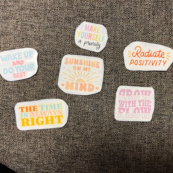 Note to Self Stickers | Positive Self Care Self Love Affirmations ...