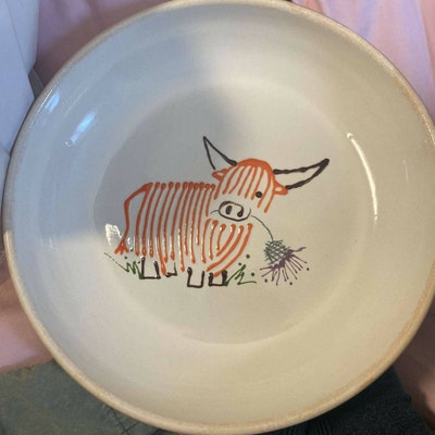 Highland Cow Pasta Bowl Maccoo Farmhouse Design Gift - Etsy