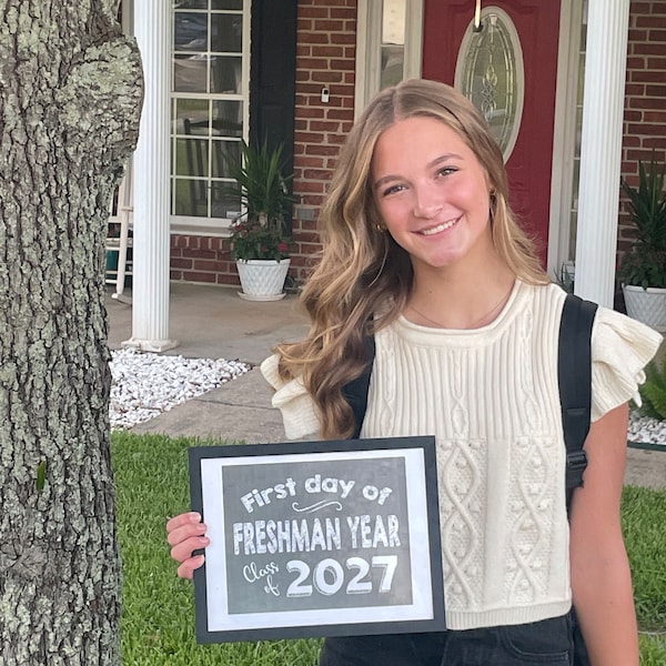 I'm a Freshman, First Day of Freshman Year, Printable First Day, Back ...