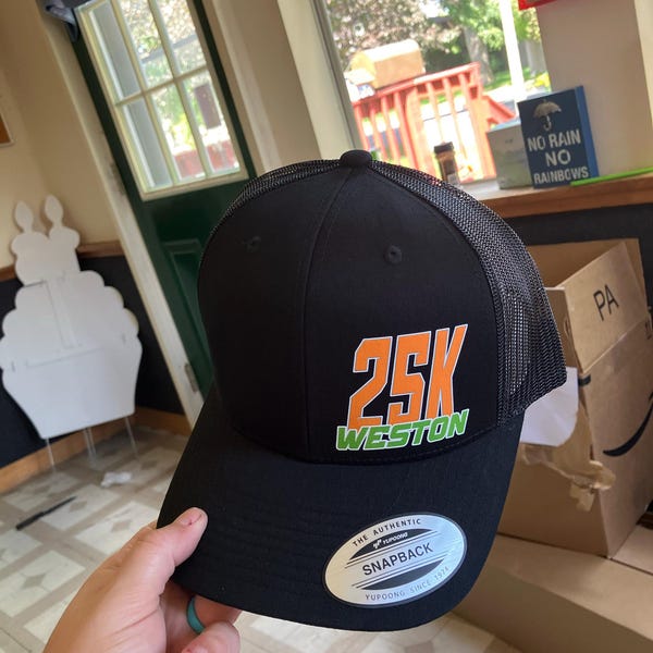 Custom Racing Number Hat, Racing Name and Number Hat, Personalized ...