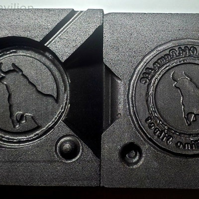 Custom 2 Sided COIN Logo Graphite Molds. - Etsy
