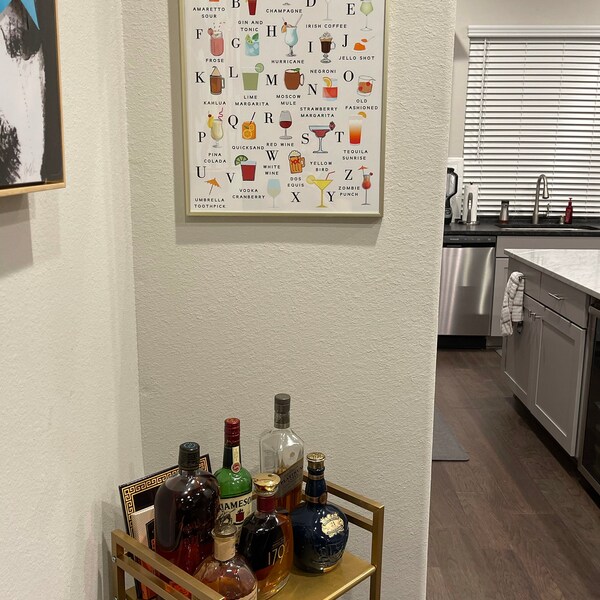 The Cocktail Alphabet | Bar Cart/wall Decor | Cocktail Abc's Digital ...
