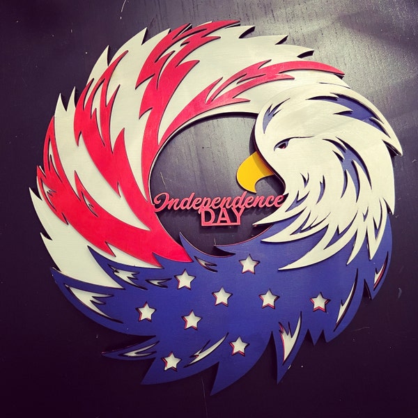4th of JULY Svg Laser Cut File Glowforge Svg and Independence Day Svg ...
