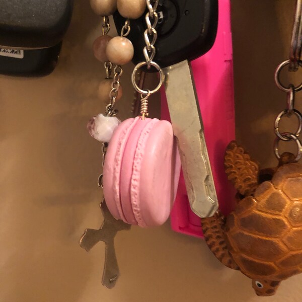 Macaron Keychain- Different Colors (cookie Keychains, Macaron Cookie ...