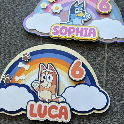 Bluey Happy Birthday Banner - Etsy