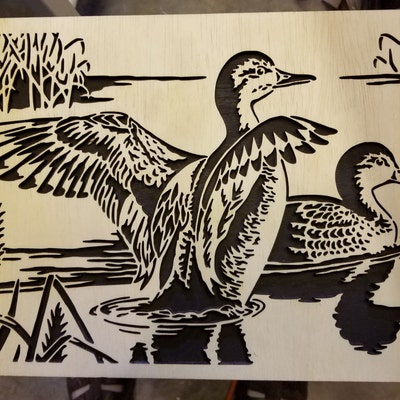 108-ducks Scroll Saw Pattern pdf, Jpg, Dxf, Svg, Eps - Etsy