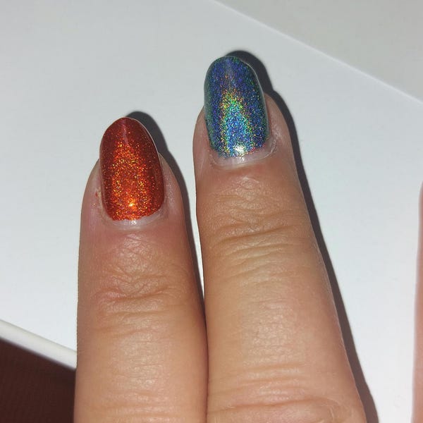 Pink Panther Holographic Multichrome Magnetic Cat Eye Topper Nail ...