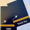 Airplane Thank You Cards Aviation Notecards Airplane Pilot Stationery ...