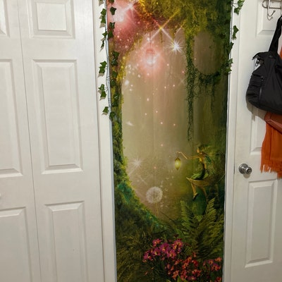 Forest Brook Mural for Door, Wall, Fridge, Sticker, Peel and Stick ...