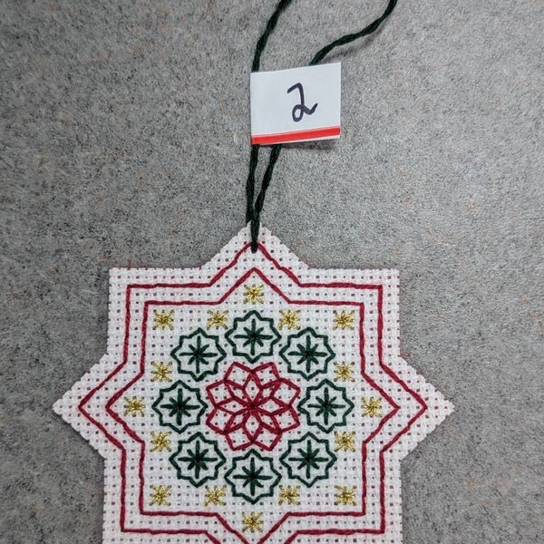 Blackwork Mosaic Needle Book & Scissor Fob. PDF Pattern - Download ...