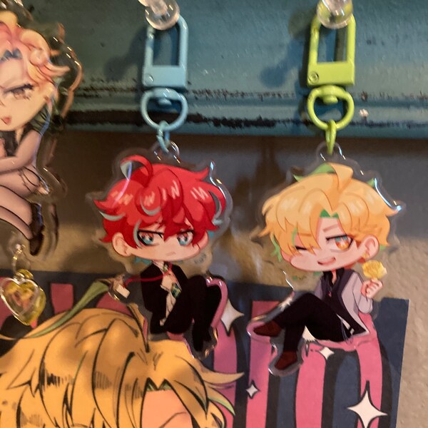 Hypnosis Mic Doppo and Hifumi Inspired Keychain - Etsy
