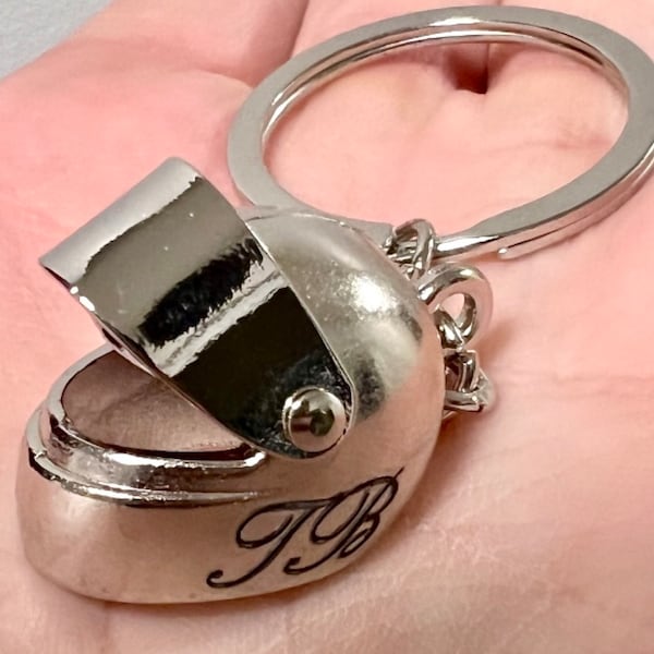 Personalized Monogrammed Motorcycle Helmet Biker Key Chain Men ...