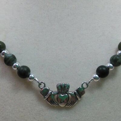 Genuine 8mm Connemara Marble Beads Irish National Gemstone. Jewelry ...