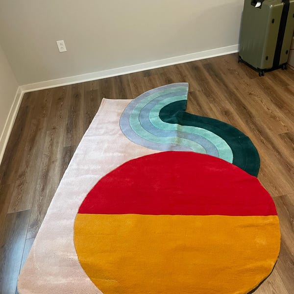 Hand Tufted Rug Irregular Shaped Rug Designer Rug Modern Rug Hand ...