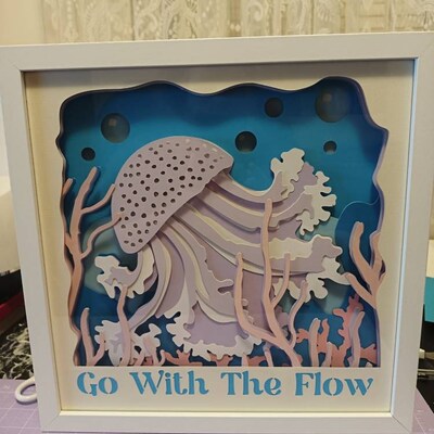 Waterfall Landscape Shadow Box SVG Template, 3D SVG Shadowbox, DIY ...