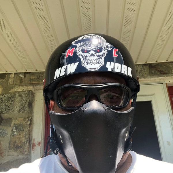 CUSTOM Order 3/4 Helmet Deathstroke Motorcycle Riding Mask - Etsy