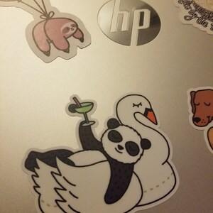 Panda Vinyl Sticker, Swan Pool Float, Pool Party, Aqua, Beach Decor ...