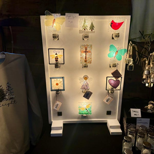 Night Light Display Board for Retail, Vendors, Craft Shows, 12 Outlet ...