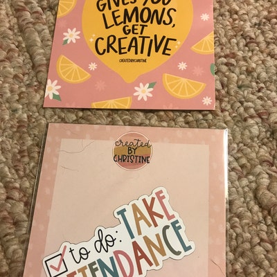 Work Hard Dream Big Sticker Positive Sticker, Motivational Sticker ...