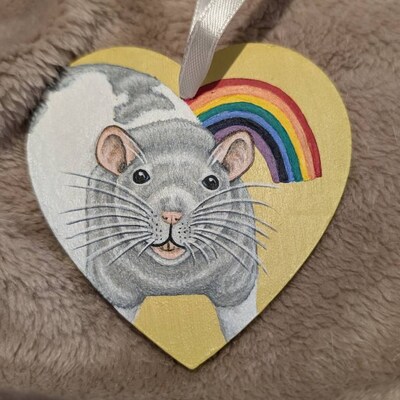 Rudolph the Red Eyed Rat Greetings Card, Rat Christmas Greetings Card ...