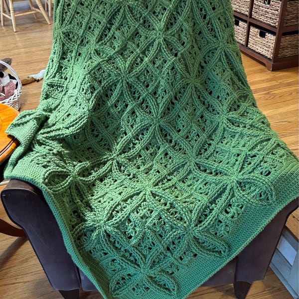 Crochet Pattern: Double Wedding Ring Blanket (PDF Download + Photo and ...