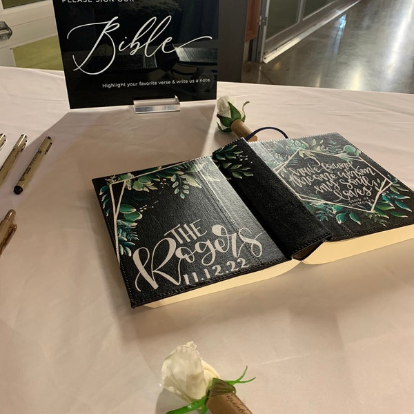 Please Sign Our Bible and Highlight Your Favorite Bible Verse Clear ...