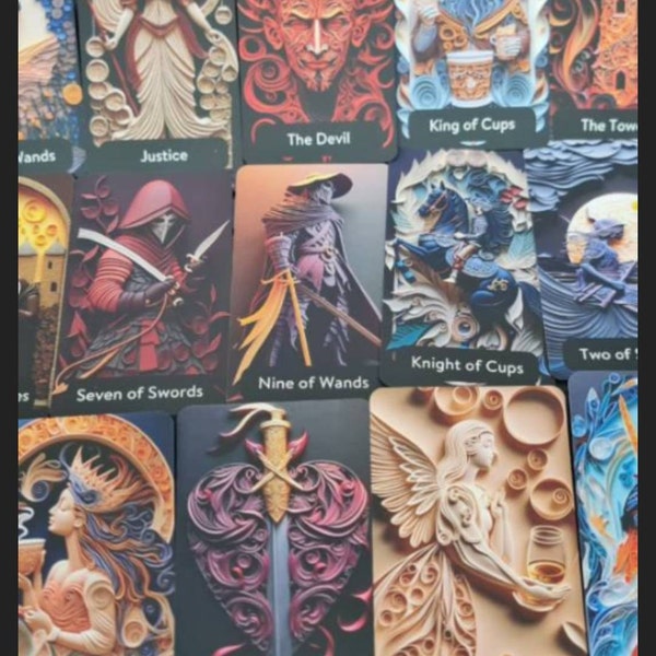 Ornamented Tarot Deck, Rainbow Tarot Cards, Indie Tarot Deck, RSW Based ...