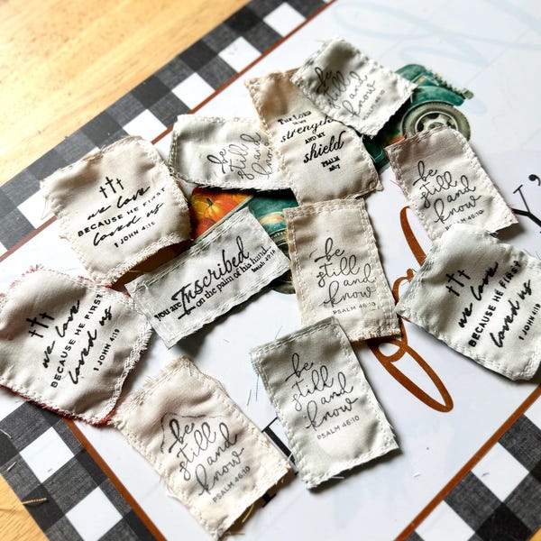 Be Strong and Courageous Hand Torn Two Yards Long 1 Inch .25 Wide Gift ...