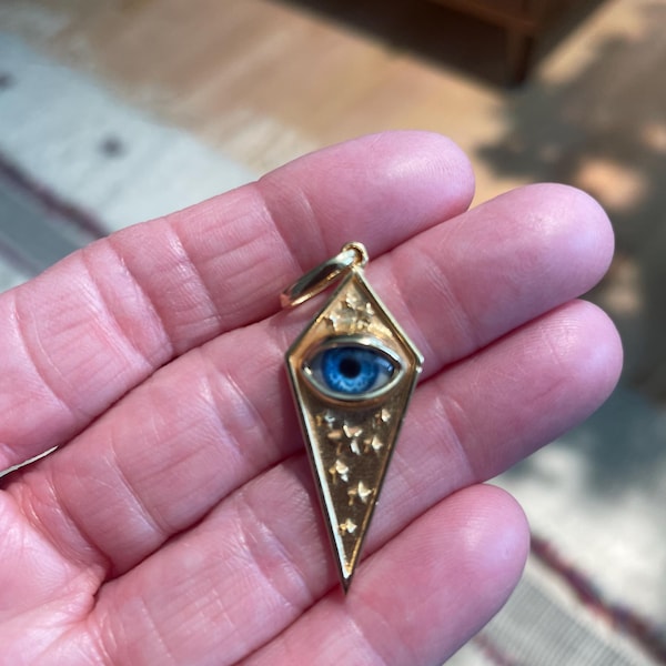 Spike Eye Pendant Eyelashes Charm Diamonds - Etsy