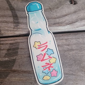 Ramune Clear Vinyl Sticker - Etsy