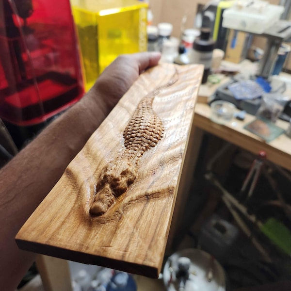 Swimming Crocodile 3D CNC Router Files, 3d Stl File, Vectric,aspire ...