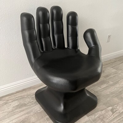 Red RIGHT Hand Shaped Chair 32 Tall Adult Size 70's Retro EAMES Icarly ...