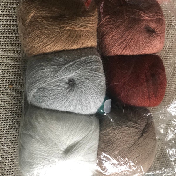 Angora Yarn French Angora Yarn for Knitting Fluffy Cozy Soft Warn Yarn ...