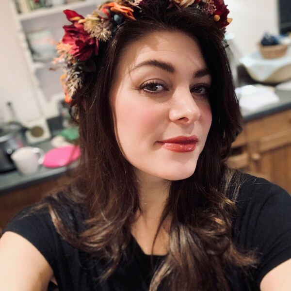 Autumn Hair Wreath Rust Hair Crown Rust Orange Hair Wreath Wedding Fall ...