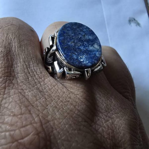 Silver Skull Ring, Four Head Skull Ring, Hammered Skull Ring, Skeleton ...