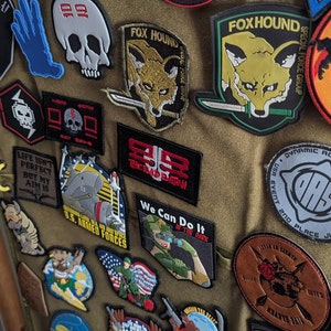 Metal Gear Fox Hound Special Force Solid Snake Cosplay Costume Patch ...