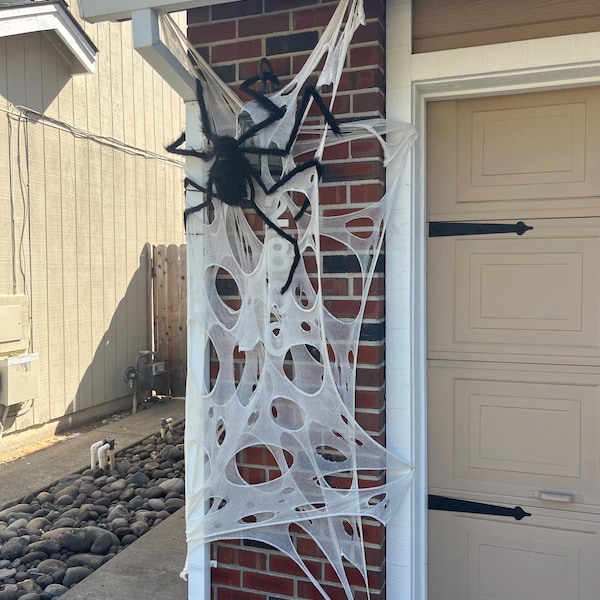 Halloween Decor Spider Web, Outdoor, Indoor, Reusable, Party, Door ...