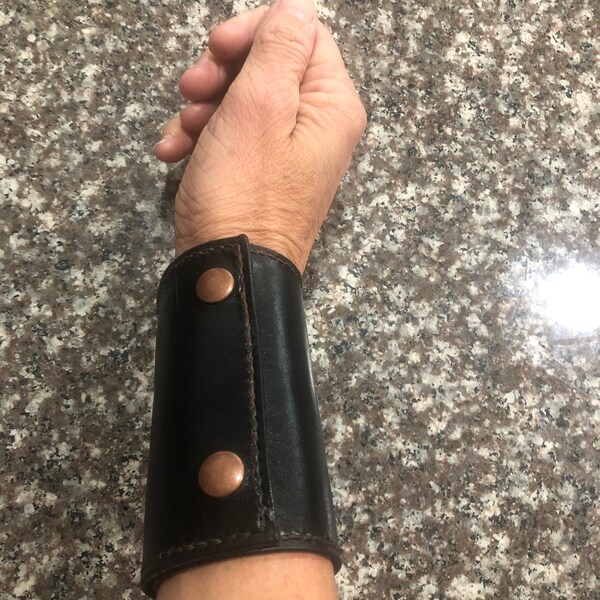 Wrist Wallet Leather Wrist Wallet, Leather Cuff Wallet Unique Gift ...