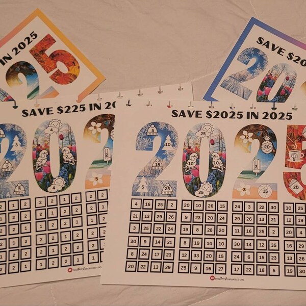 Save 2025 in 2025 AND Save 225 in 2025 Savings Challenges | Two ...