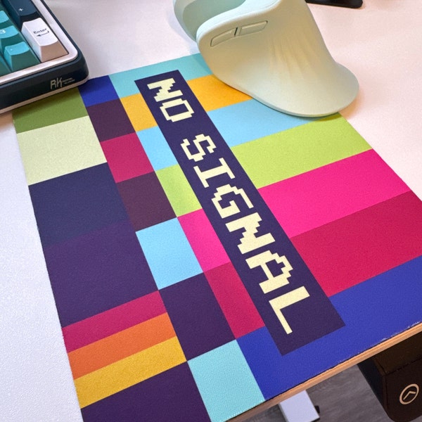 No Signal TV Test Pattern Mousepad | Deskmat| Playmat - Etsy