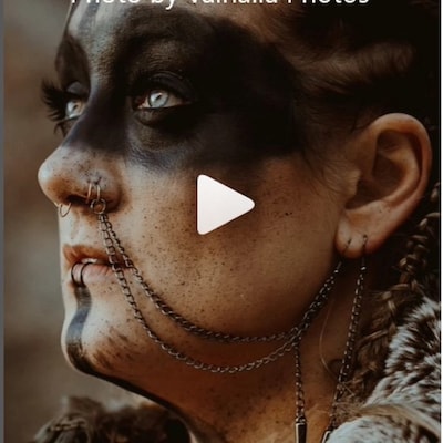 Silver Skull With Ornate Cross and Spike Charms With Swooping - Etsy