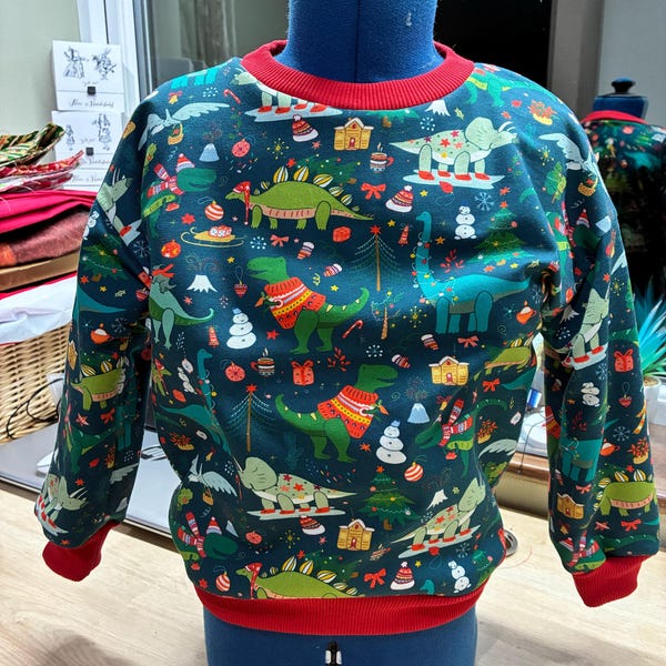 Boys Sweatshirt Sewing Pattern PDF, Easy Toddler Jumper, Beginner Kids ...