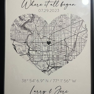 Map Wedding Gift Groom Gift From Bride, Personalized Gift for Husband ...