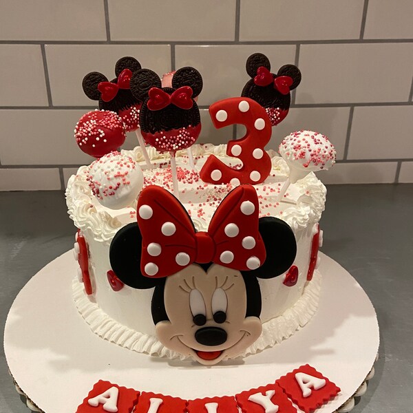 Minnie Fondant Cake Kit - Etsy