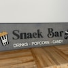 Custom Snack Bar Sign, Home Theater, Theater Decor, Theater Room Sign ...