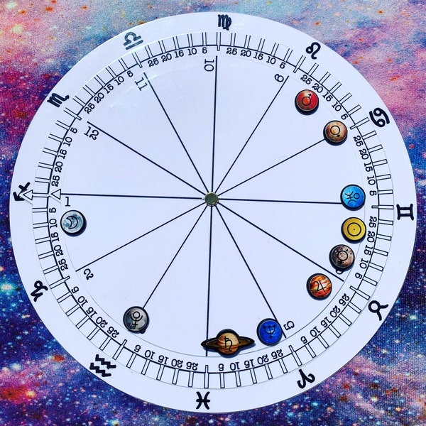 Magnetic Dry Erase Rotating Astrology Wheel With Marker - Etsy