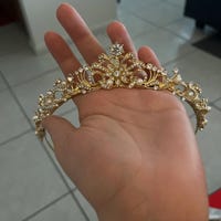 Gold Tiara Crown Wedding Tiara Gold Simple Tiara Headband Crystals Gold ...