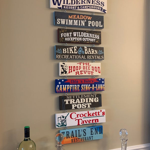 Hand Painted Disney Sign, Completely Custom to Your Favorite Rides and ...