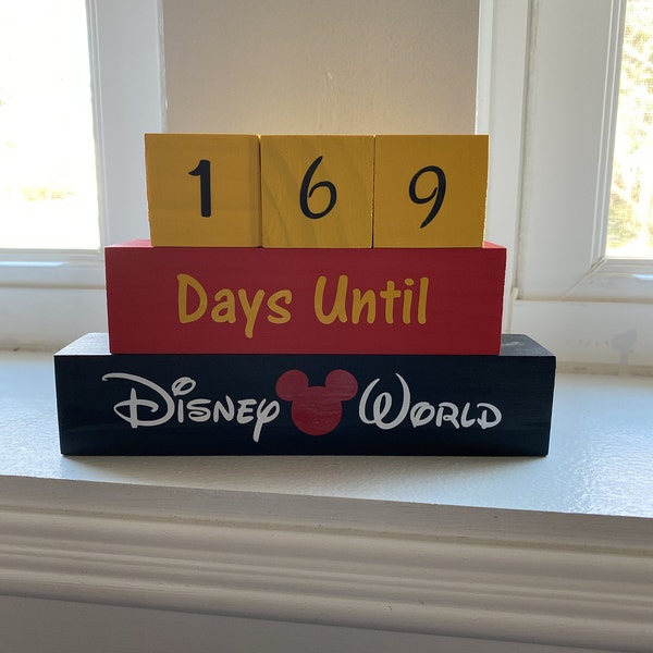 Disney Countdown Blocks - Etsy